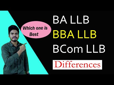 BA LLB-BCOM LLB-BBA LLB Which one is Best