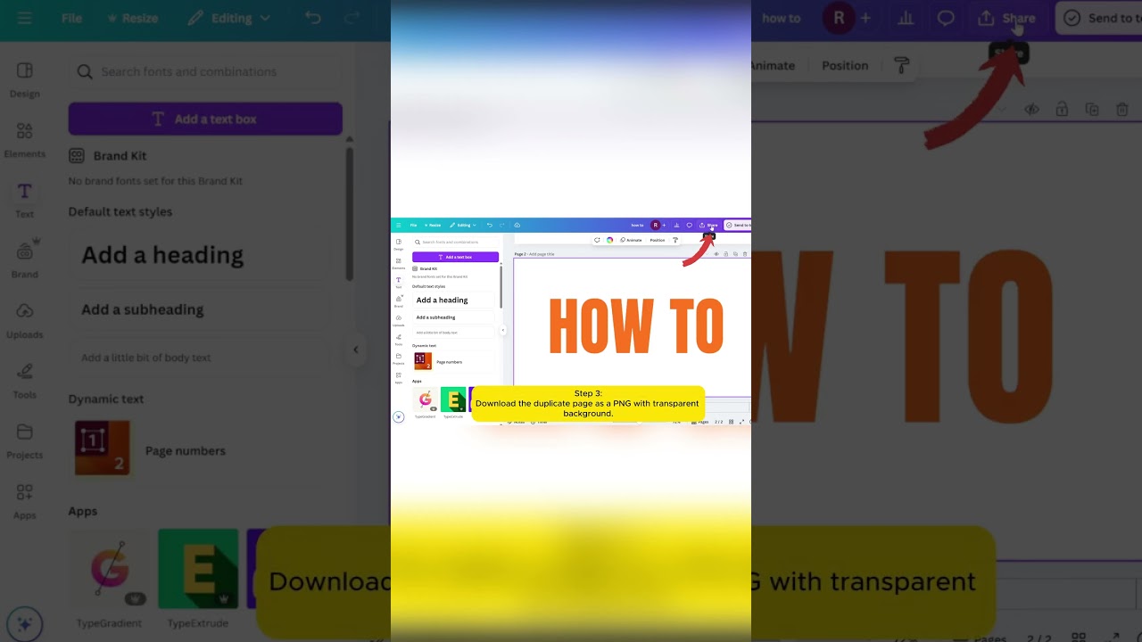 #CanvaTutorial: How to Create a 3D Text Shadow Effect