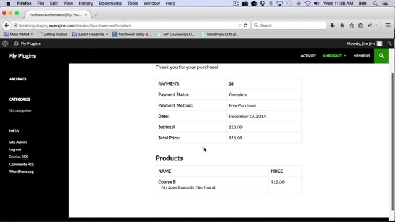 EDD Plugin Integration with WP Courseware Plugin