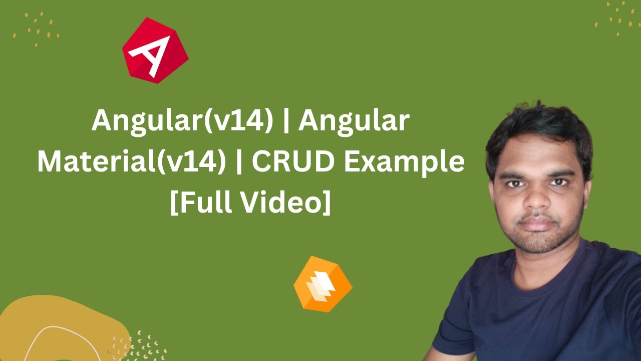 Angular(v14) | Angular Material(v14) | CRUD Example[Full Video]