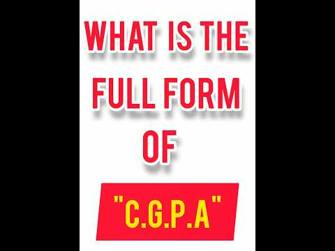 What is the fuuform of "C.G.P.A". cgpa ki fullform kya hoti h🤔 #shotrs #youtubeshorts #shortvideo