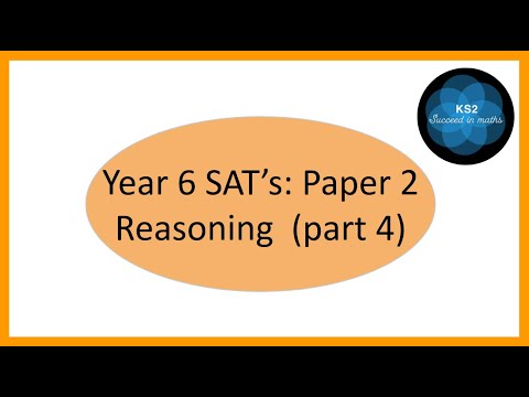 Year 6 Maths SAT's 2018: Paper 2 Reasoning (part 4) QUESTIONS 20 - 23