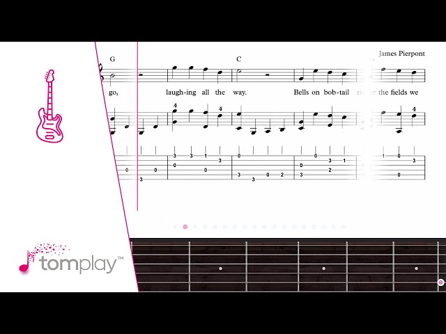 Jingle Bells Beginner Guitar Tabs Sheet
