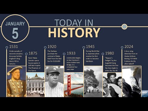 What HAPPENED in History TODAY? 📖🪶 | On This Day January 5 (2025)