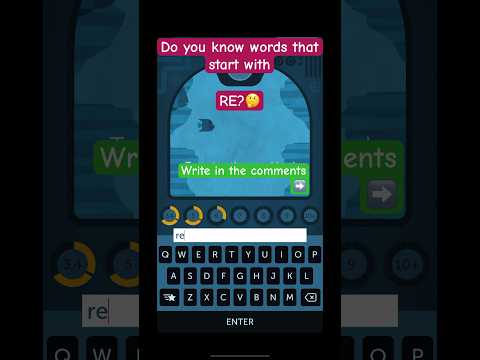 Who knows words that start with RE?🤔 #words #play #games #gameshorts