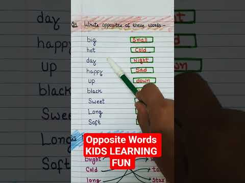 Opposite Words #ytshorts #shortvideo #shorts @kidslearningfun2013