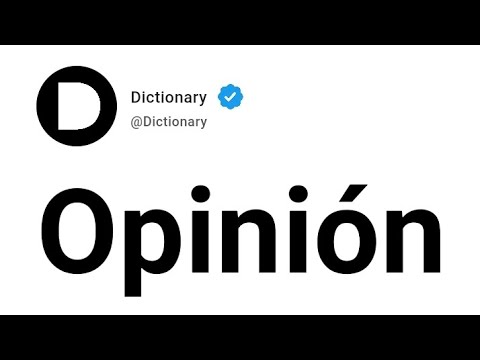 Opinión Meaning In English