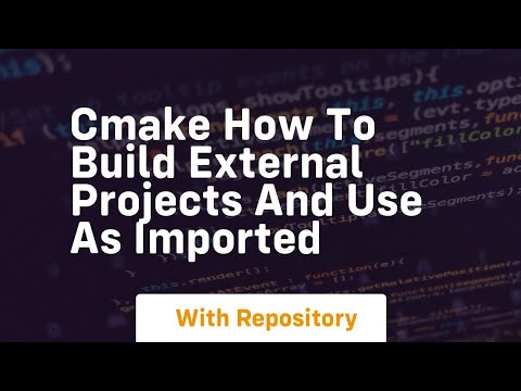 cmake how to build external projects and use as imported