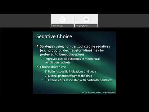 Sedation in the ICU