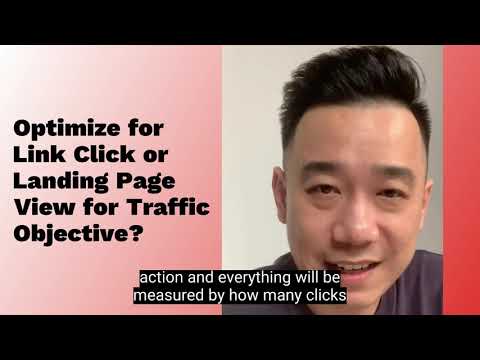 Optimize for Link Click or Landing Page View for Traffic Objective? (FB Ads Objective Tutorial)