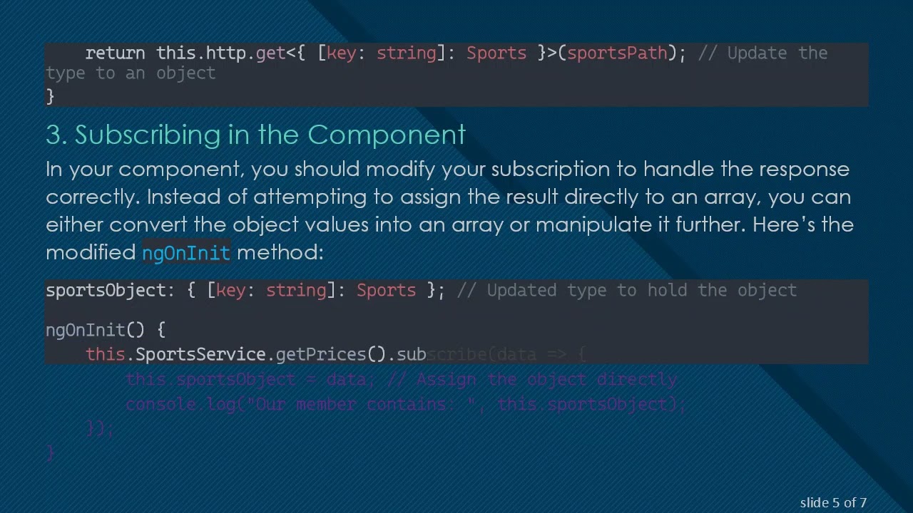 How to Properly Subscribe to a Nested JSON Object in Angular Angular JSON Subscription