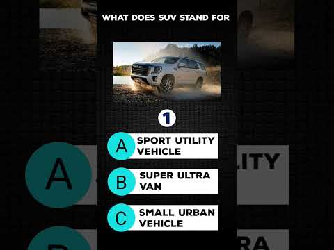 What does SUV stand for 🤔 #shorts