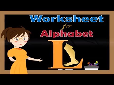 Worksheets Alphabet L || kindergarten, kids worksheets