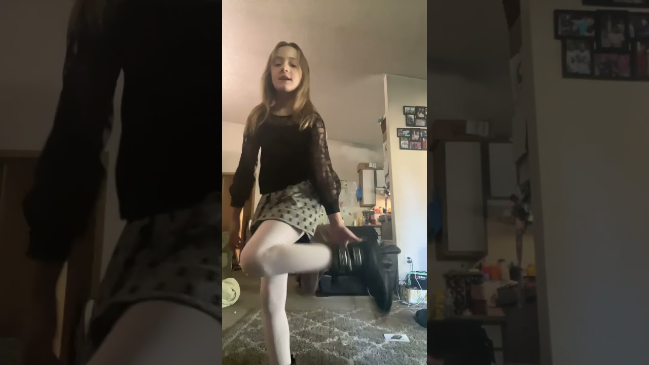 I think it’s white tights?