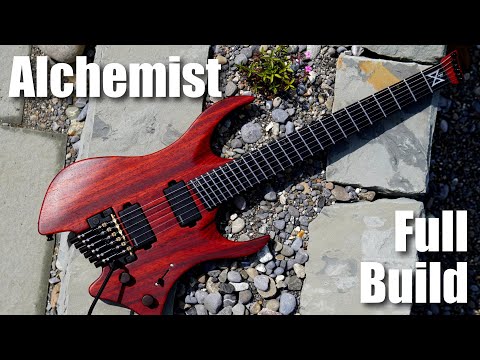 Dark Art Guitars "Alchemist" Build - 1 Month of Work in 15min