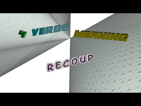 recoup - 4 verbs which are synonym of recoup (sentence examples)