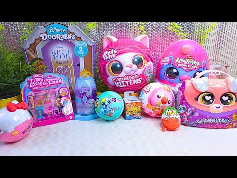 ASMR UNBOXING PETS ALIVE SMITTEN KITTEN I LOL SUPRISE HELLO KITTY I SNACKLES I RAINBOCORNS