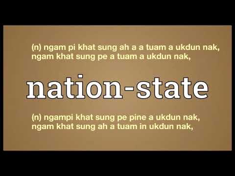 nation sate meaning in English Ngawn