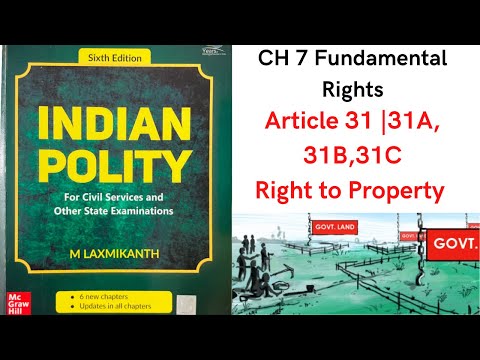 Article 31 of Indian Constitution in Hindi and English| Right To Property| 31A, 31B, 31C
