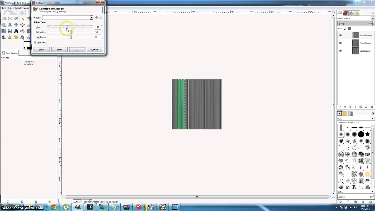IMVU Gimp Basics - Intro to hair textures - Part 1