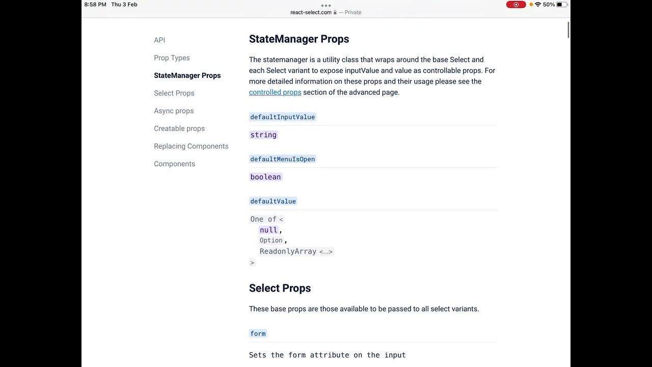 How to select custom values react select
