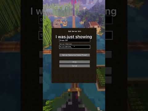 I LEAKED the DREAM SMP ip??! #shorts #mcyt