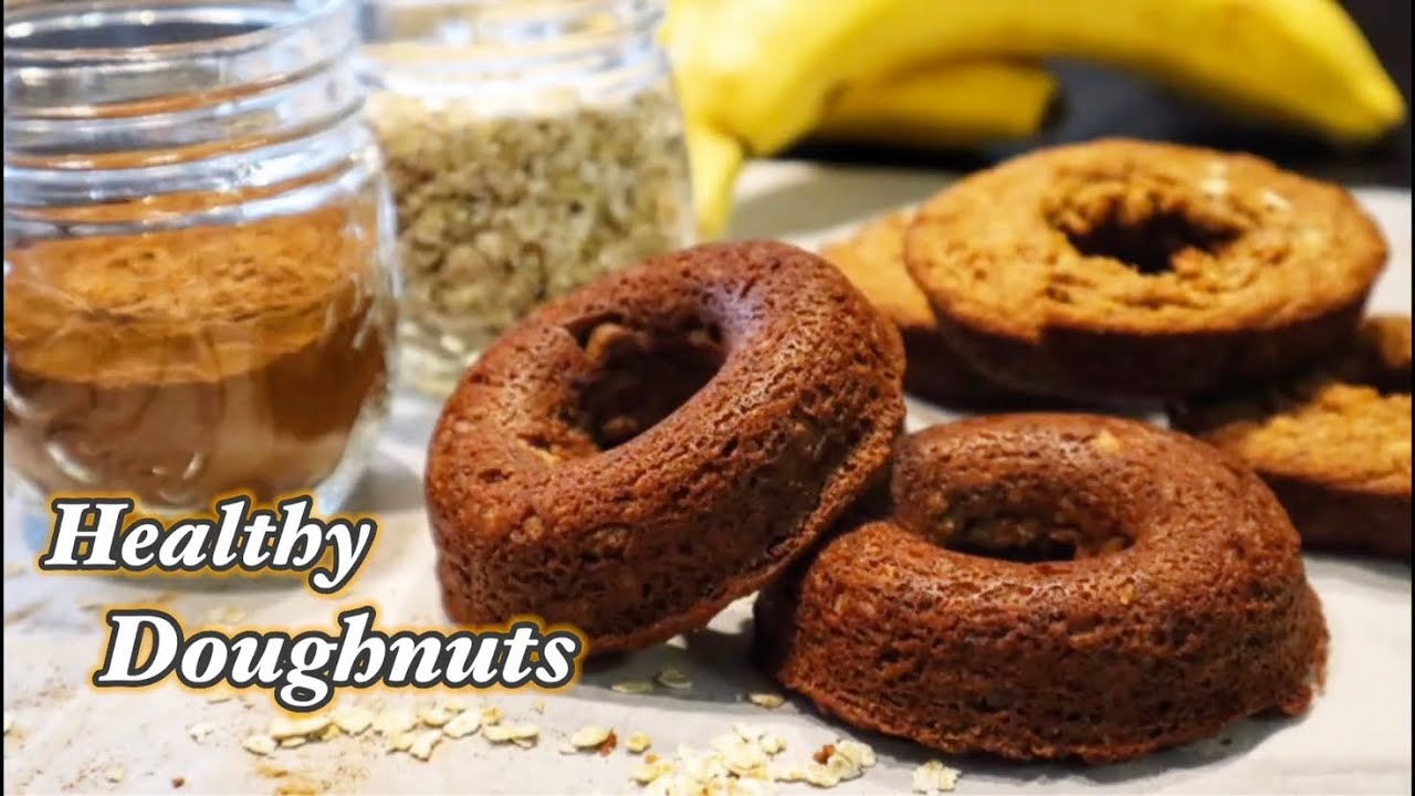 Healthy Doughnuts || Oatmeal Banana Cinnamon Doughnuts