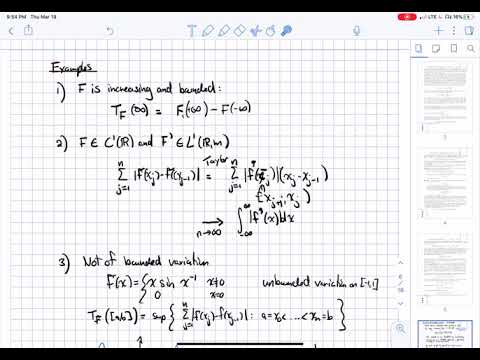 MTH 70200: Functions of bounded variation