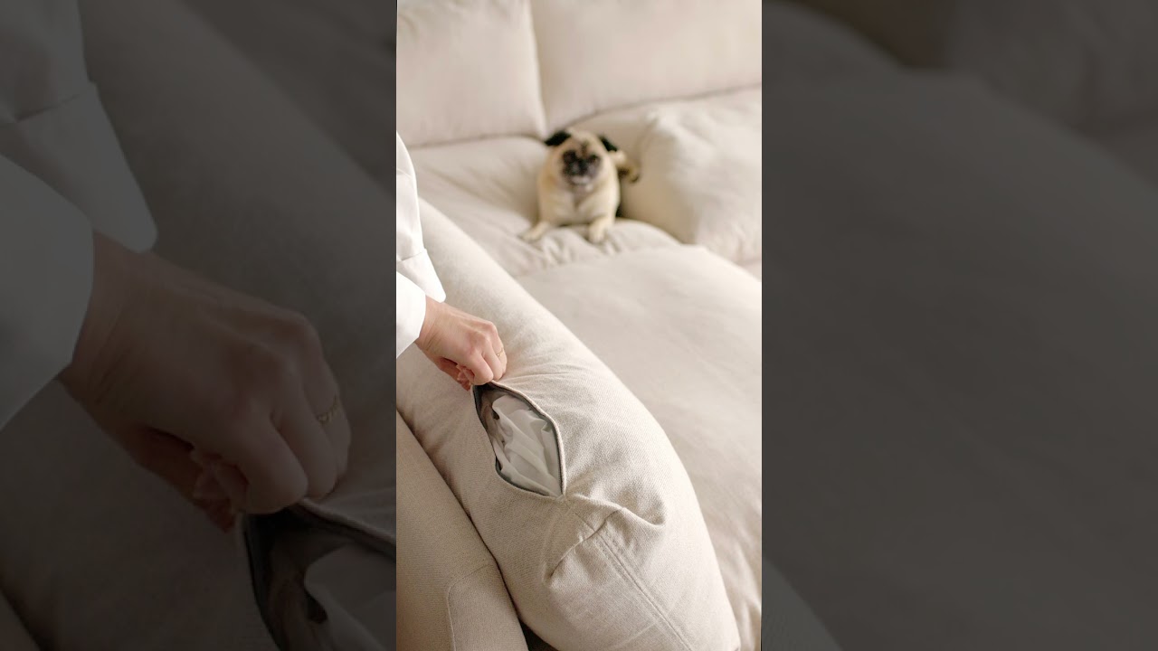 The Munich modular sofa with easy-care removable covers