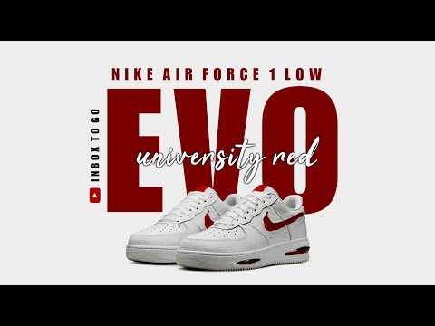 UNIVERSITY RED 2024 Nike Air Force 1 Low EVO DETAILED LOOK + PRICE INFORMATION