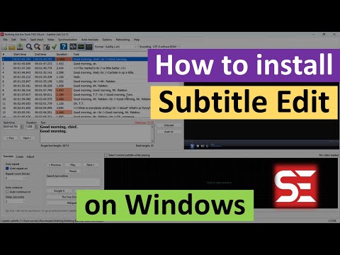 How to install Subtitle Edit on Windows
