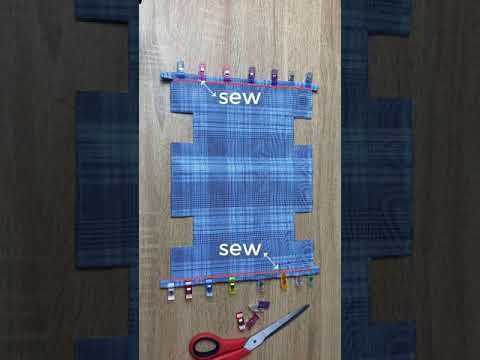 Sewing Tissue Box Cover - Tutorial #shorts