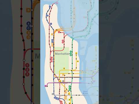 How to read the NYC subway map #NYC #subway #travel #explained #map