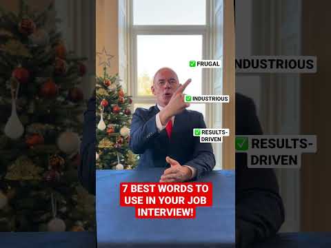 7 BEST WORDS TO USE IN A JOB INTERVIEW #shorts