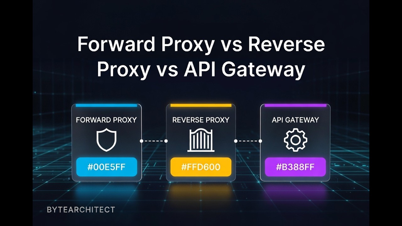 Forward Proxy vs Reverse Proxy vs API Gateway — The Complete System Design Deep Dive