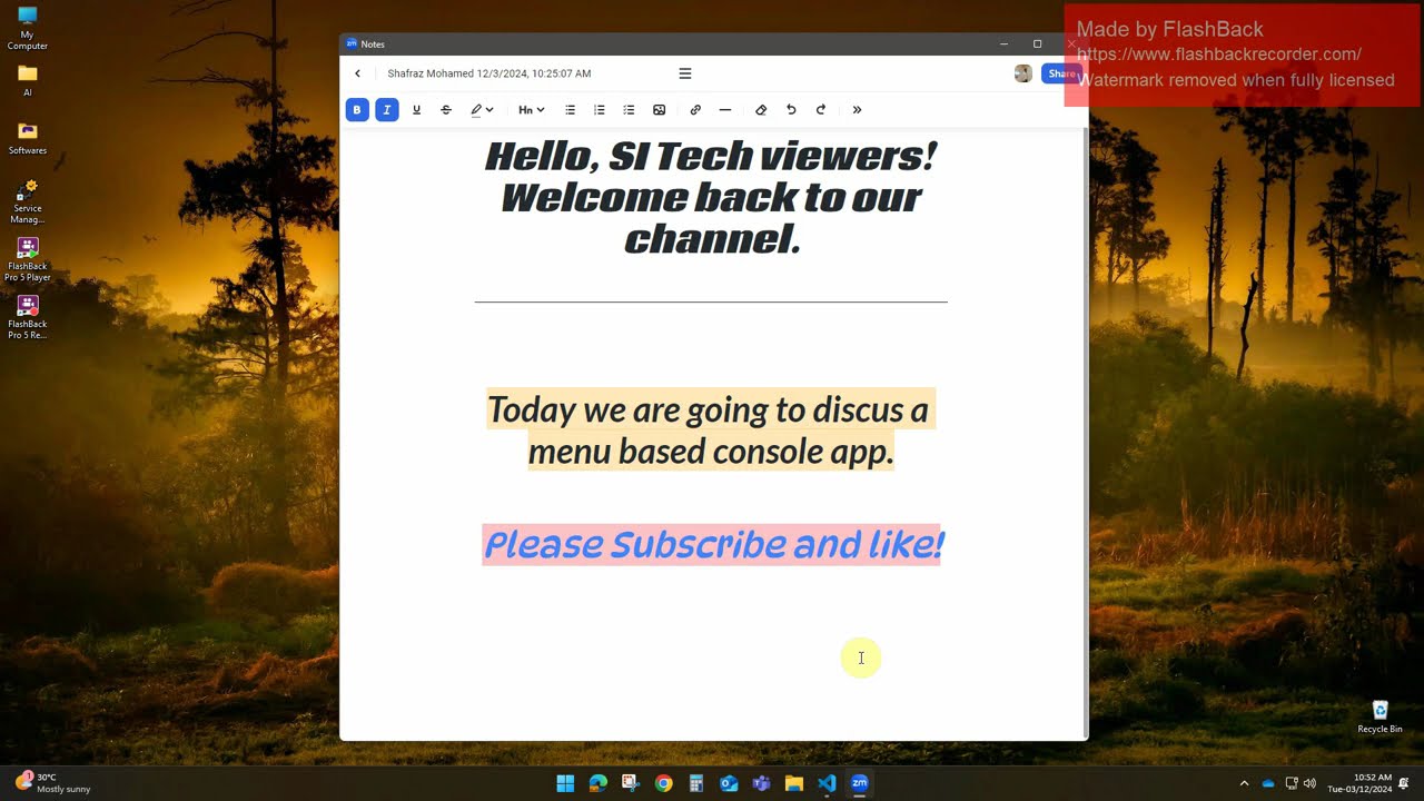How to create a Menu based Console App | While loop | Simple python example | Python Tutorials