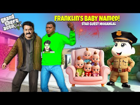 Franklin’s Baby Naming Ceremony with Mohanlal! 🍼🤣 GTA 5 Malayalam