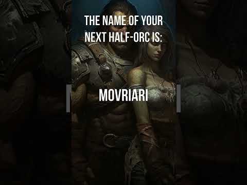 Half-Orc Names Generator | D&D Quick Inspiration | #dnd #dungeonsanddragons #dnd5e #ttrpg #fantasy