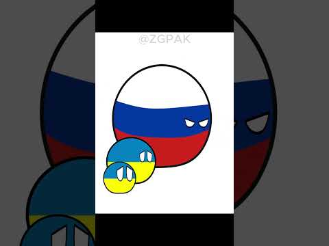 Russia vs Ukraine #countryballs