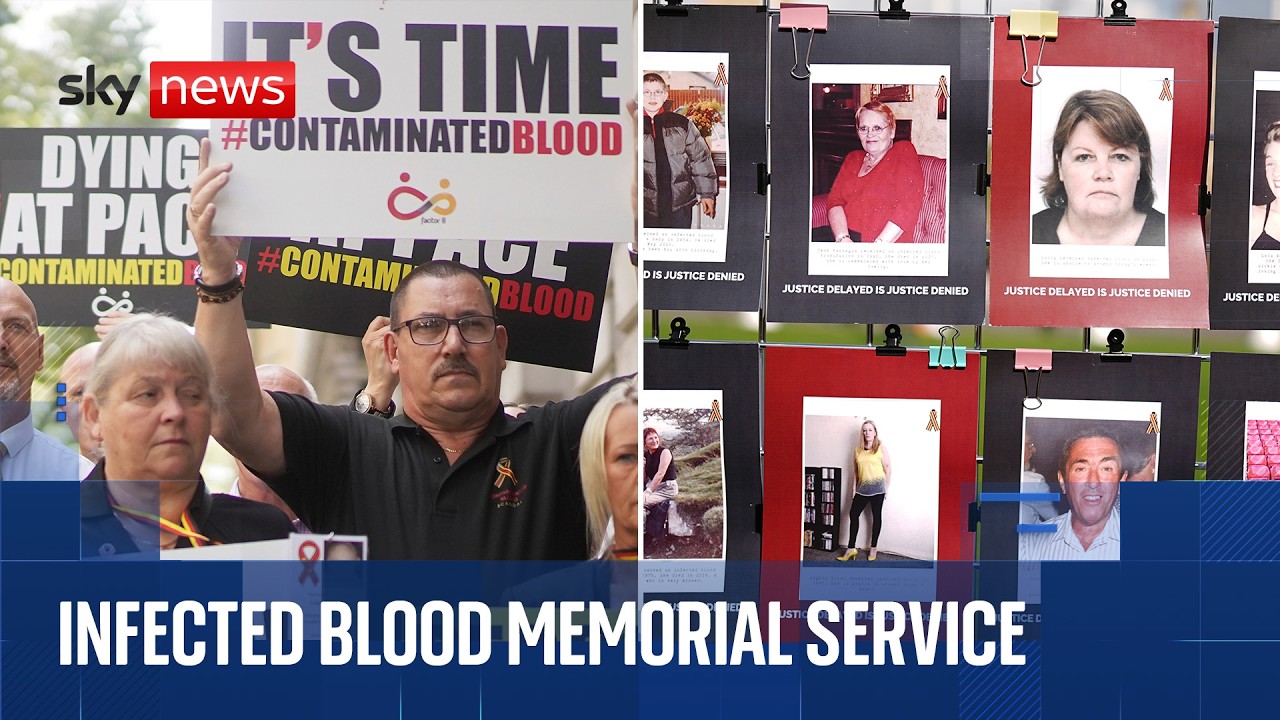 National memorial service for victims of infected blood scandal