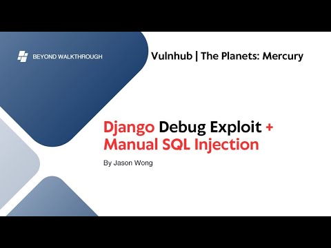 VulnHub Mercury Walkthrough | Django Debug Exploit + Manual SQL Injection + PrivEsc