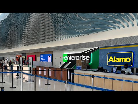 Chicago Airport (ORD) Car Rental RETURN Walking Directions to Check In Counters and Departure Gates