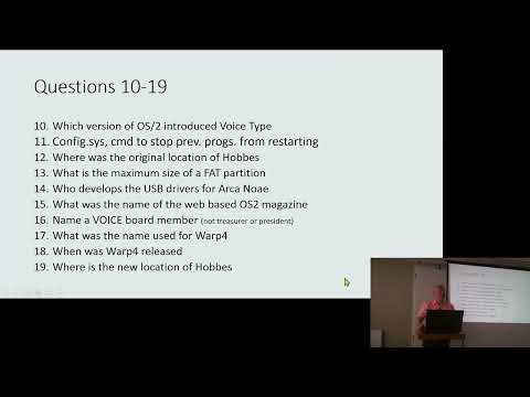OS/2 quiz with 50 questions