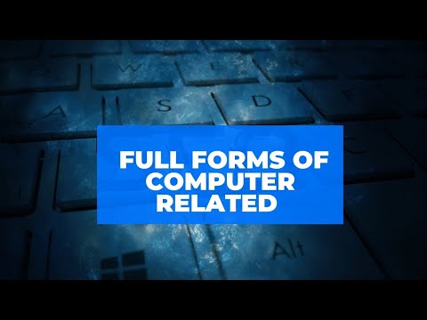 Full Form of Computer Related Words