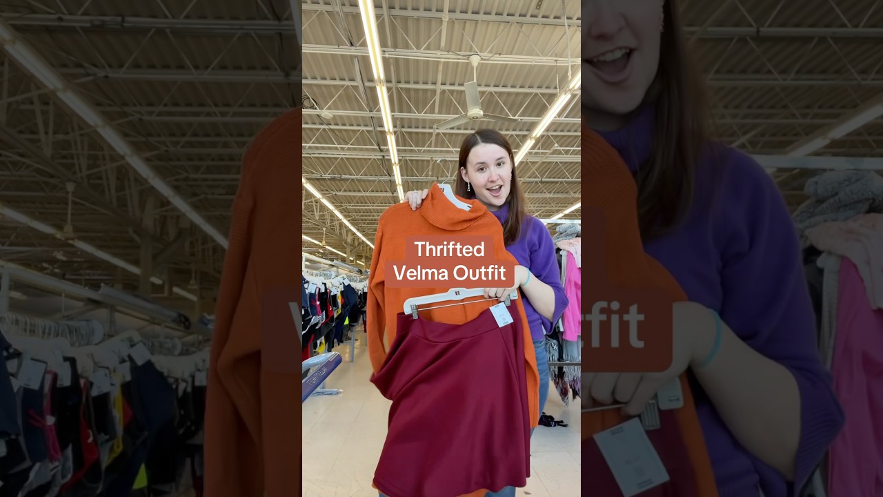 Halloween costume inspo #thrifting #scoobydoo #cosplay #velmacostume #thriftfinds