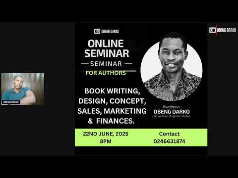 BOOK WRITING, DESIGN, CONCEPT, SALES, MARKETING AND FINANCES