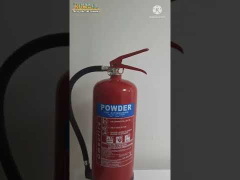 ABC dry chemical powder fire extinguisher.