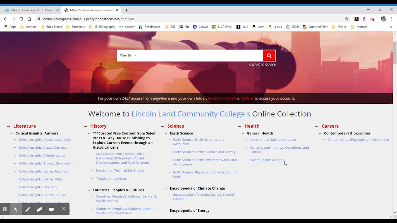Salem Press -- Search Walk-Through