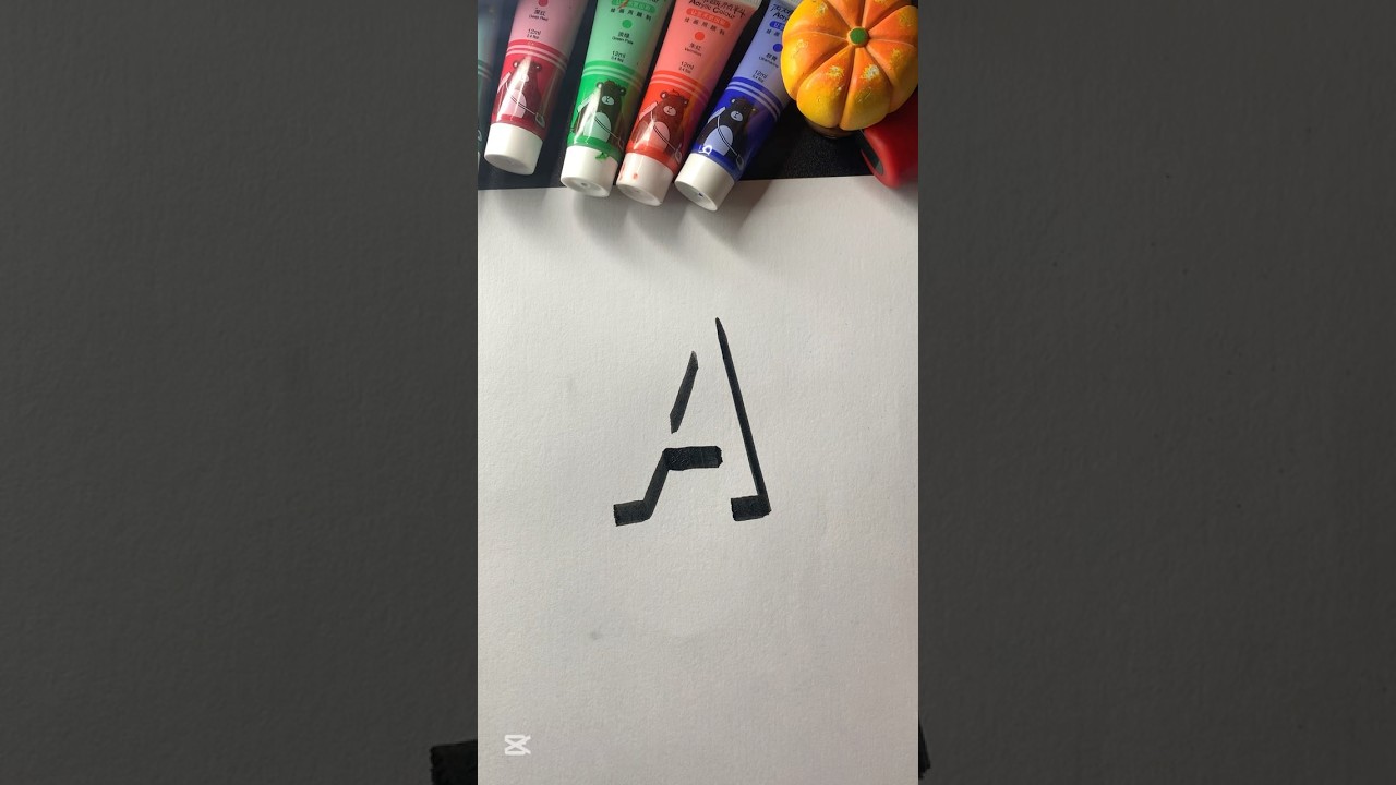 How to write A 3d? #art #drawing #3d