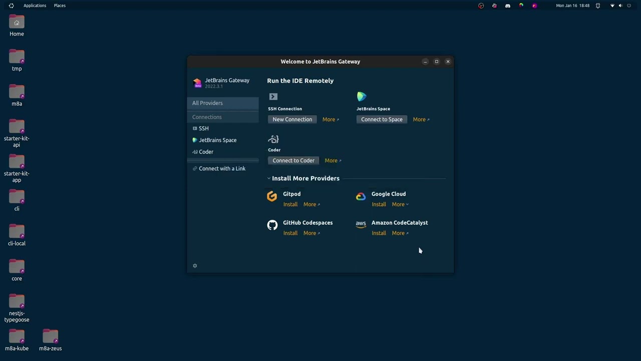 Coder with Jetbrains Gateway Demo